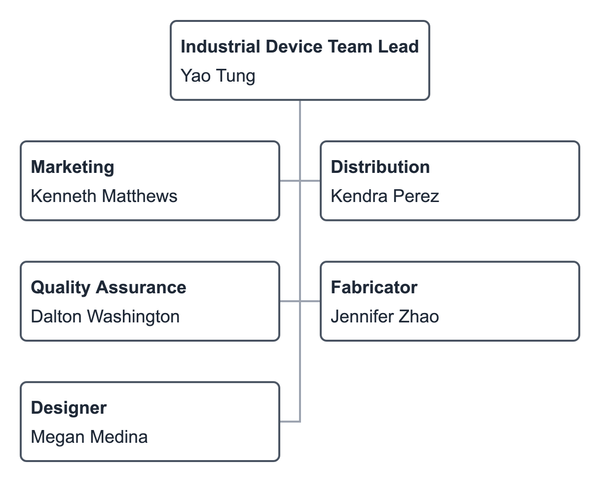 Team organizational structure charts